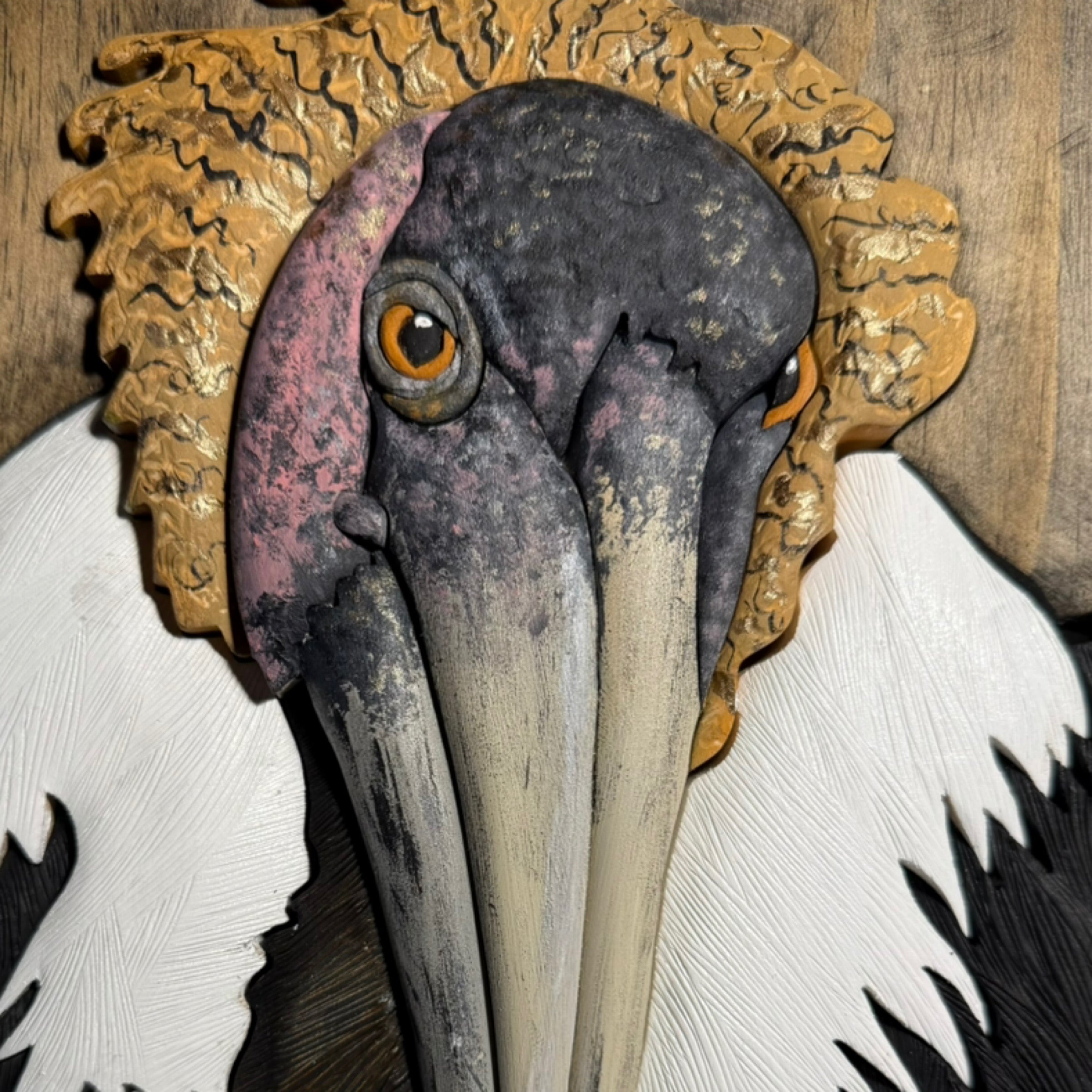 Carving - Marabou Stork | Artistic Portland Gallery