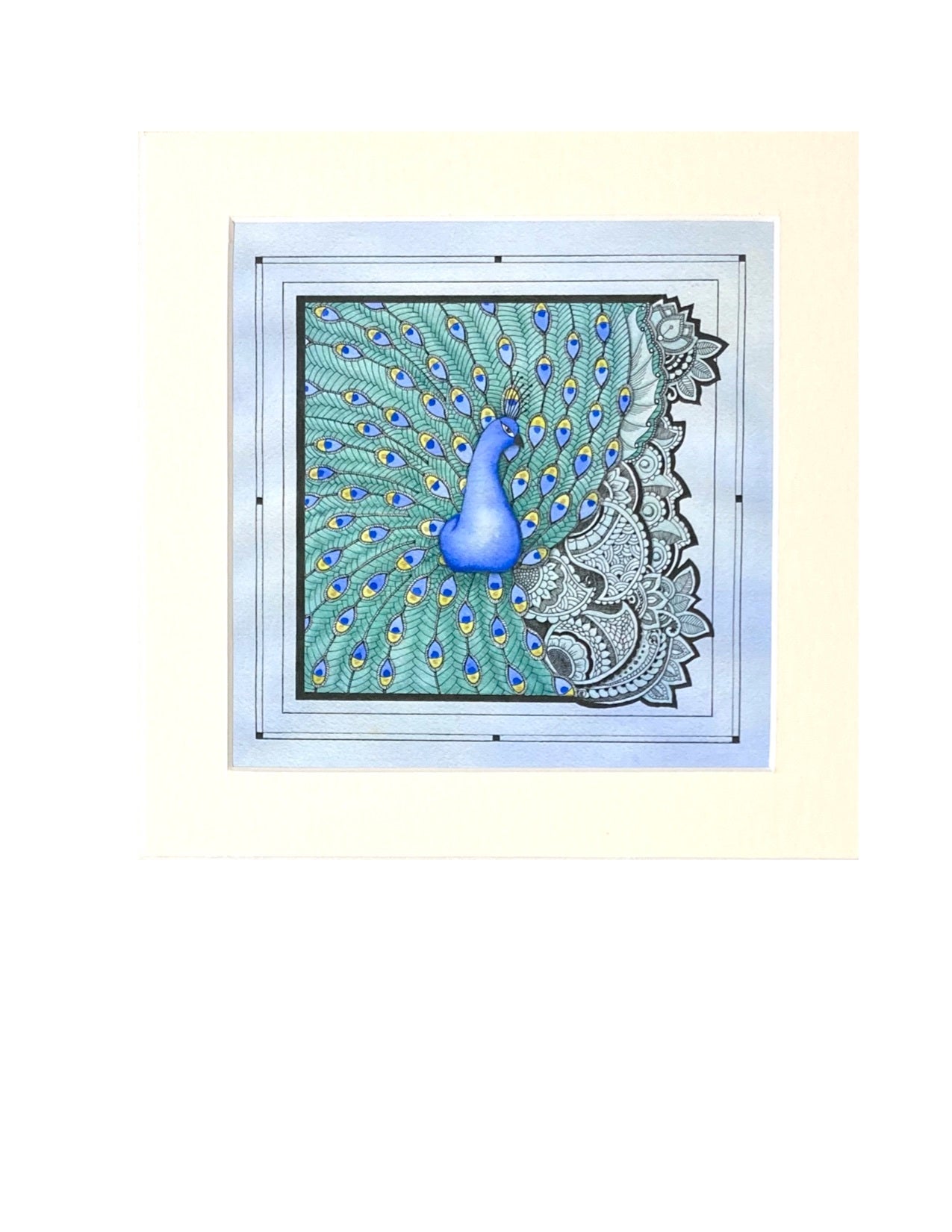 3306 Peacock Fantasy unframed print | Artistic Portland Gallery