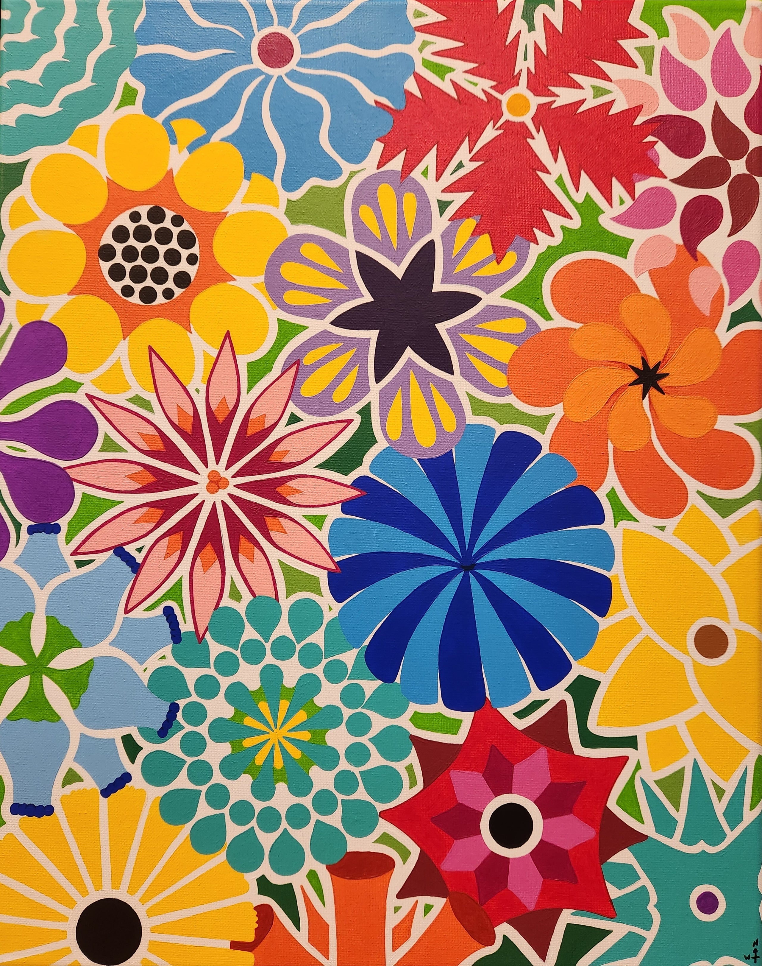 Flower Frenzy series 2, D | Artistic Portland Gallery