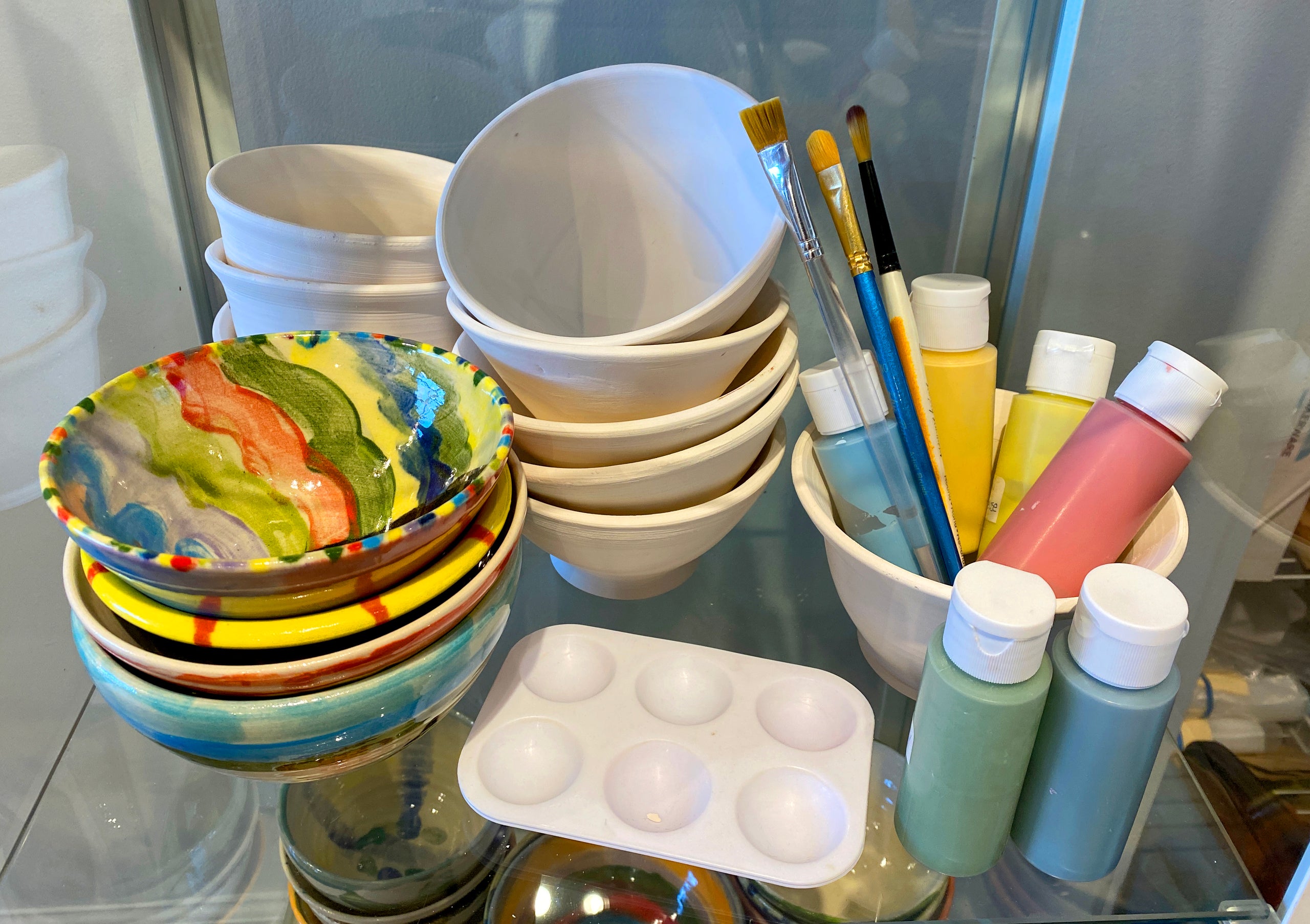 Paint your own bowl with painting kit | Artistic Portland Gallery